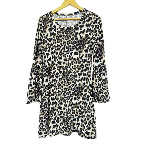 Lipsy | Dresses | Lipsy London Dress Leopard Animal Print Midi Tunic ...